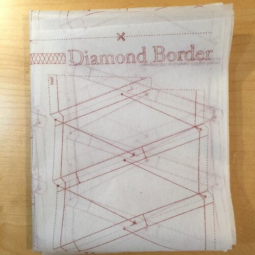 Diamond Border Printed Interfacing Pattern