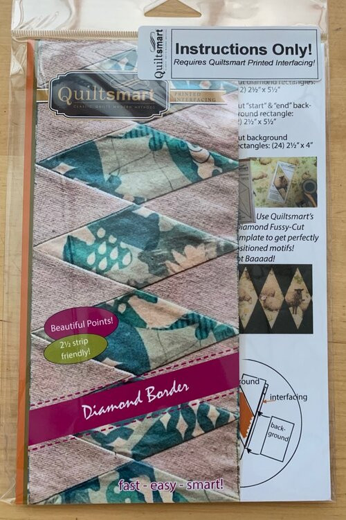 Diamond Border Printed Interfacing Pattern