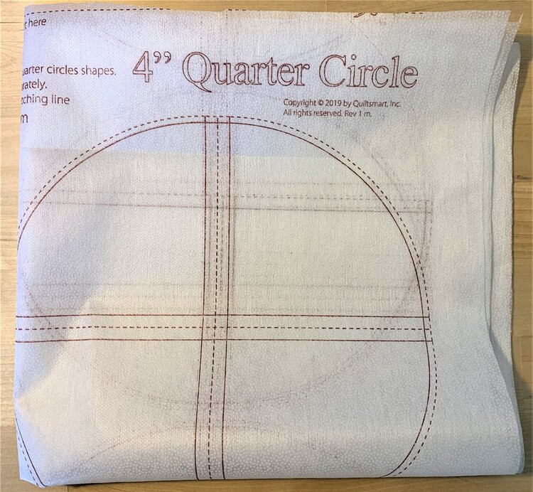 4" Quarter Circle - Quiltsmart