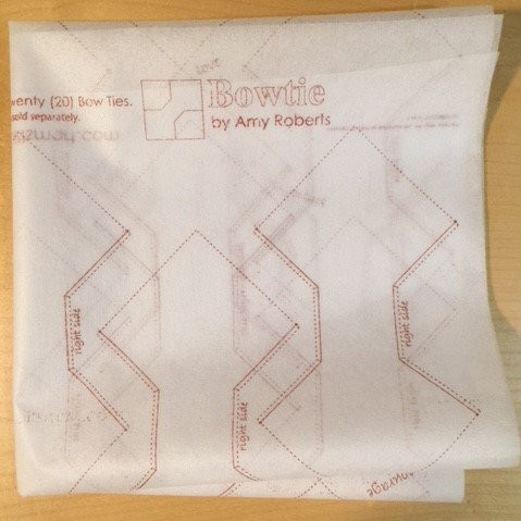 Bow Tie Printed Interfacing Quilt Pattern