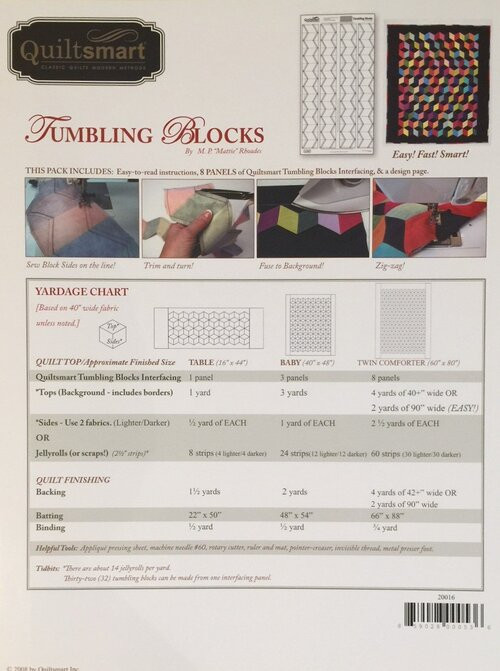 Tumbling Blocks - Quiltsmart