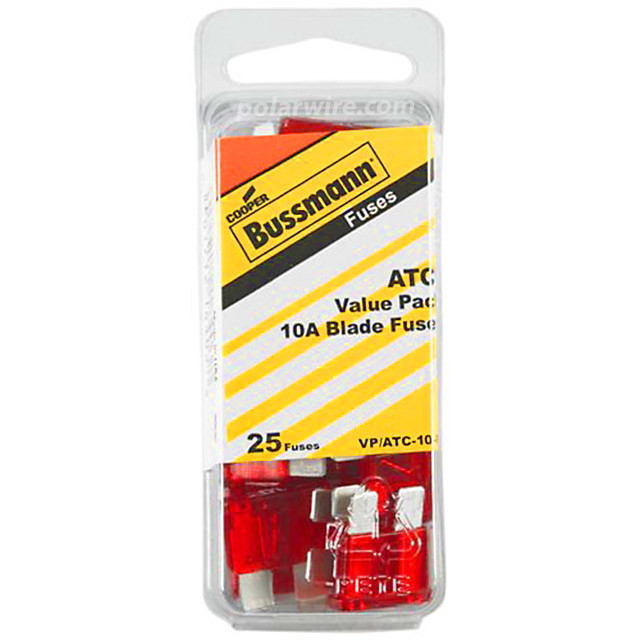 ATC BLADE FUSE 10AMP 25PC VALUE PACK - Polar Wire