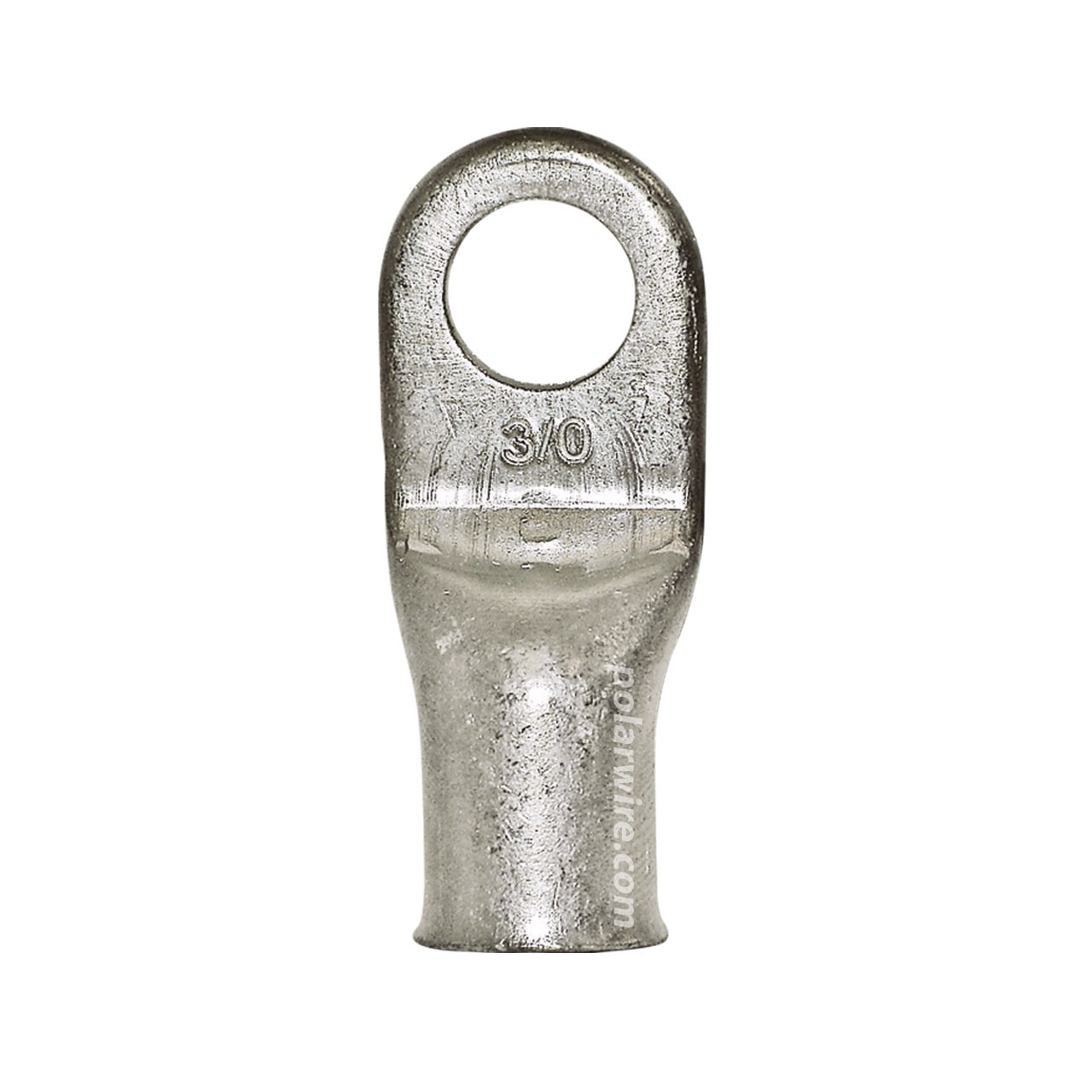 EYELET LUG 3/0 1/2" STUD PLATED COPPER - Polar Wire