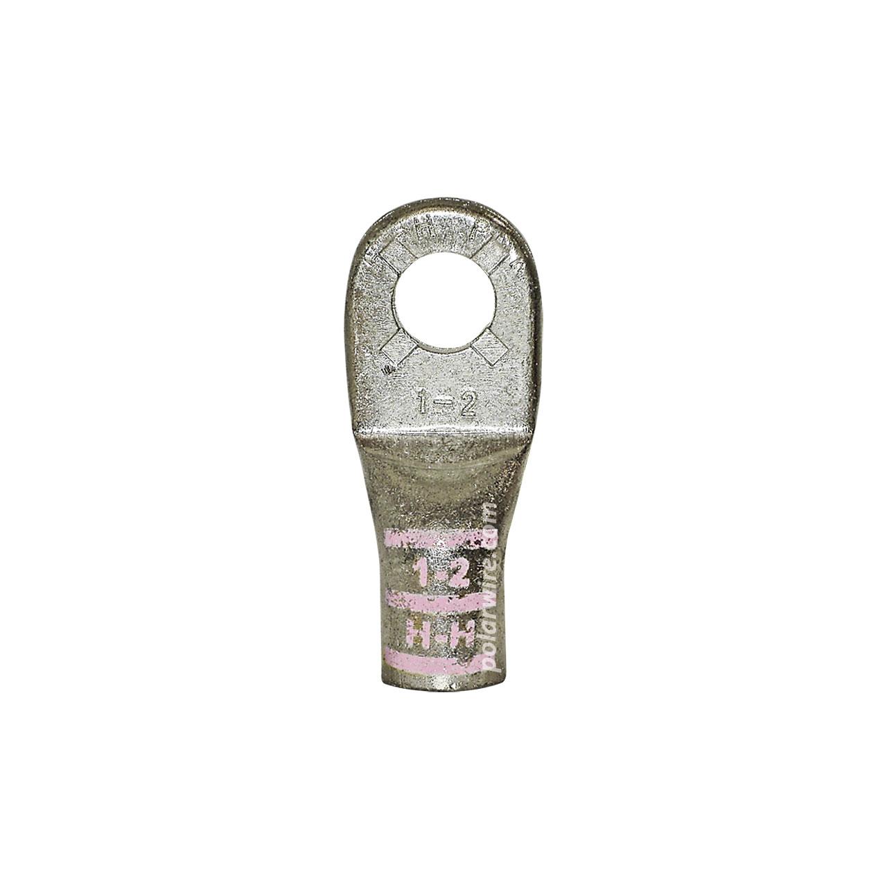 1-2 GA ANTI-ROTATIONAL POWER LUG, 3/8" STUD, DIE COLOR CODE PINK ...