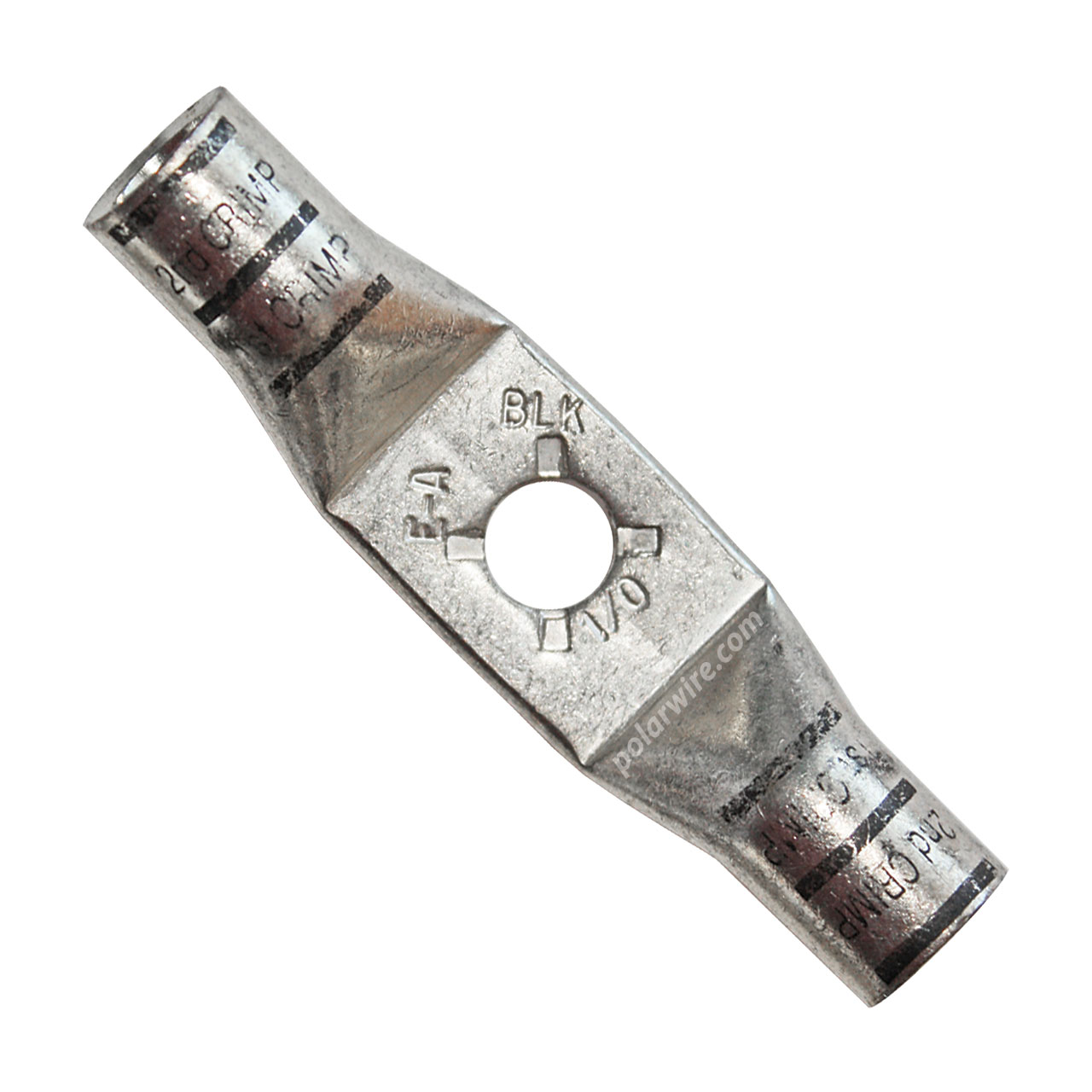 1/0 GA ANTI-ROTATIONAL POWER SPLICE, 3/8" STUD, DIE COLOR CODE BLACK ...