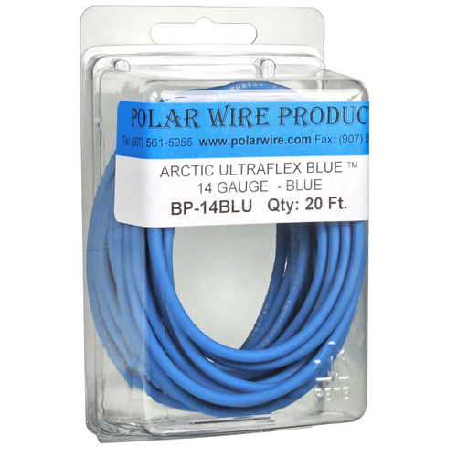 14 AWG Blue Wire 20ft Pack Arctic Ultraflex | Polar Wire