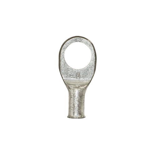 EYELET LUG 6GA 1/2" STUD PLATED COPPER - Polar Wire