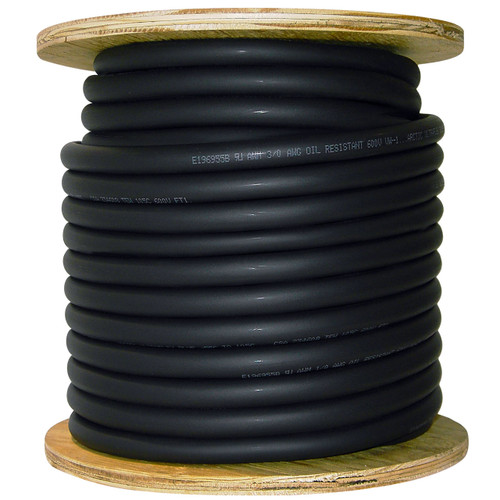 ARCTIC ULTRAFLEX 3/0 BLACK 100 FOOT ROLL - Polar Wire