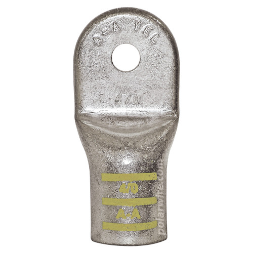 POWER LUG 4/0 5/16" STUD PLATED COPPER HEAVY DUTY - Polar Wire