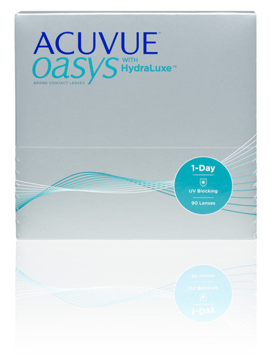 Acuvue Oasys 1 Day with HydraLuxe 90 Pack 2 boxes