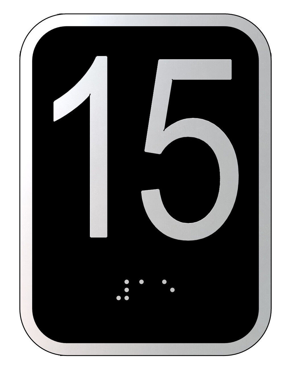 Elevator floor number 15 sign - Elevator Jamb Plate 15 Sign -ref17222 ...