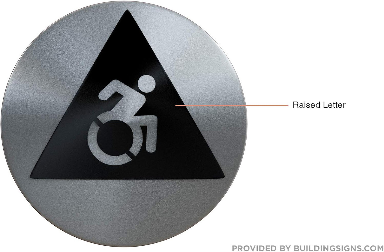 RESTROOM SIGN Tactile Graphics Grade 2 Braille Text with raised letters ...