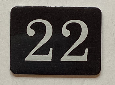 Number 22 Mailbox Number Sign / Locker Number Sign – Rust-Free Aluminum ...