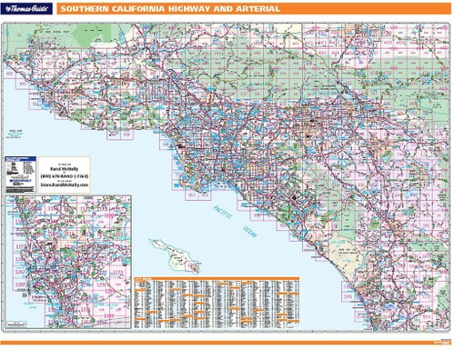 Wall Map of Southern California | Rand McNally Publishing