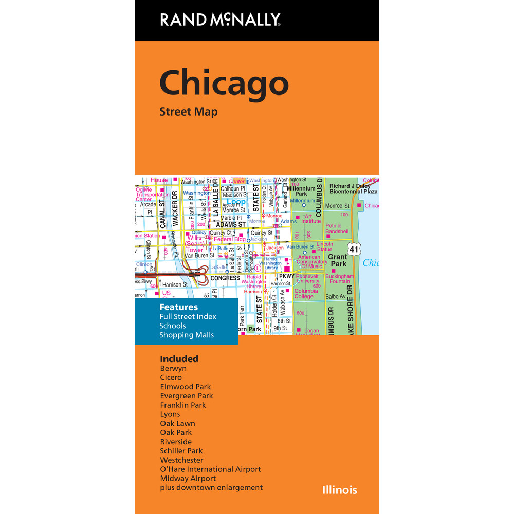 Foldable Street Map of Chicago | Rand McNally Publishing