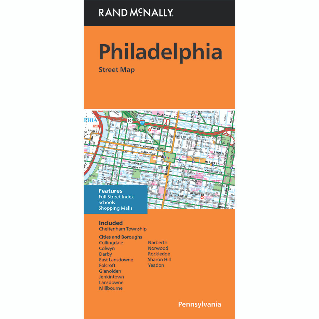 Folded Map: Philadelphia Street Map - Rand McNally Publishing