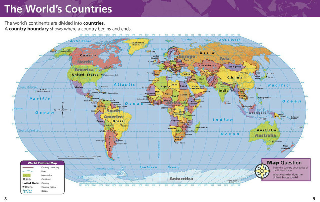 Junior Classroom Atlas - Grades 2-4 - for Elementary Students