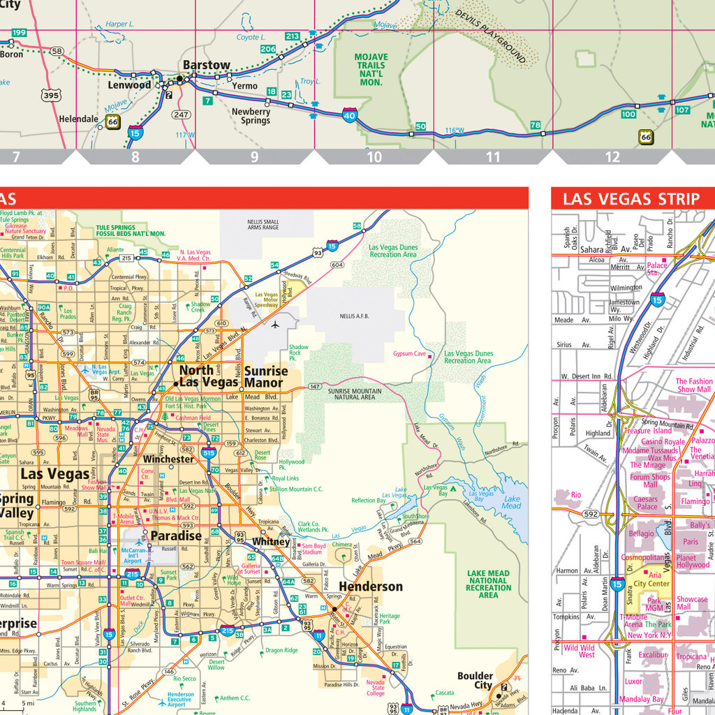 Nevada Points Of Interest Map Nevada Is The Best In An Interesting
