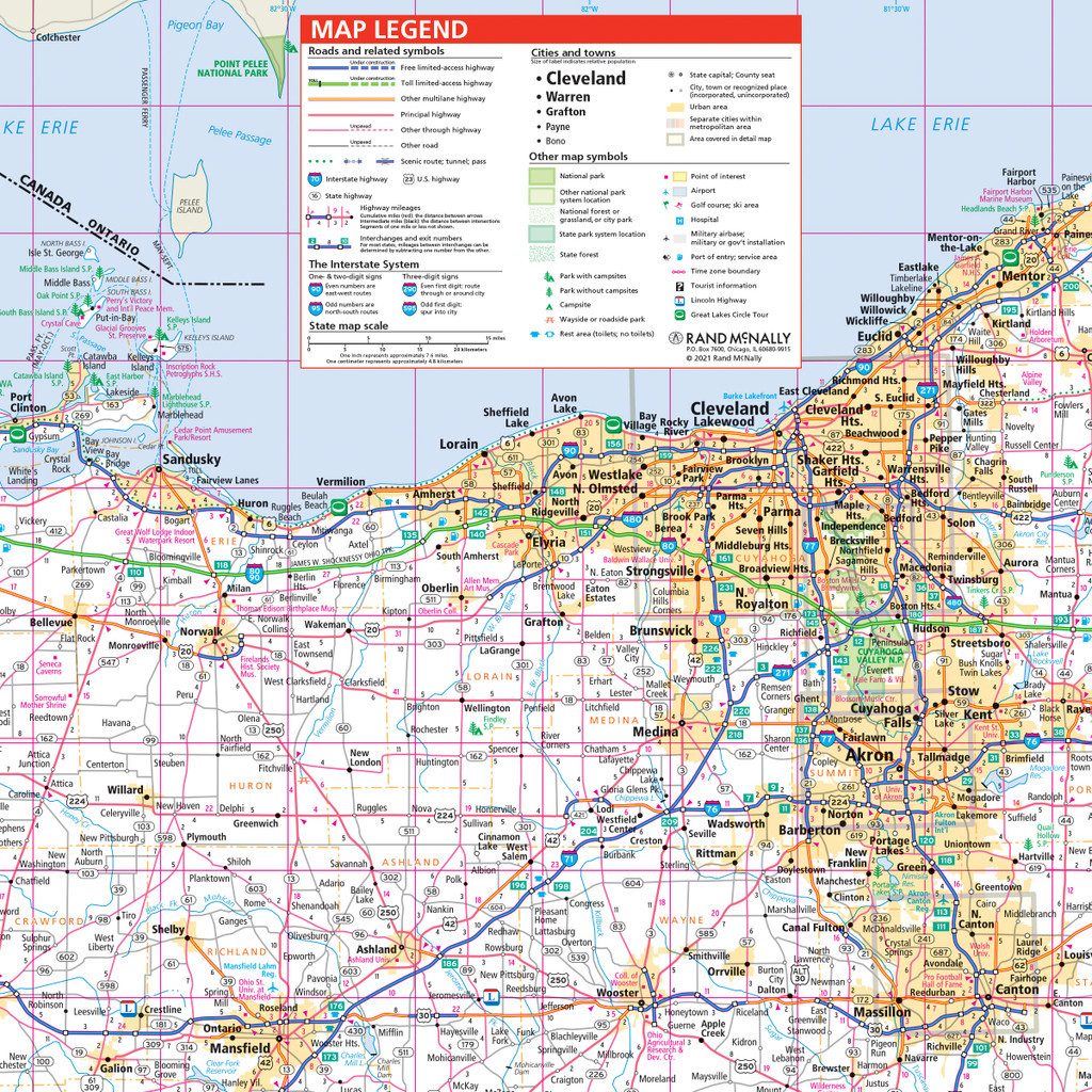 Ohio Road Map
