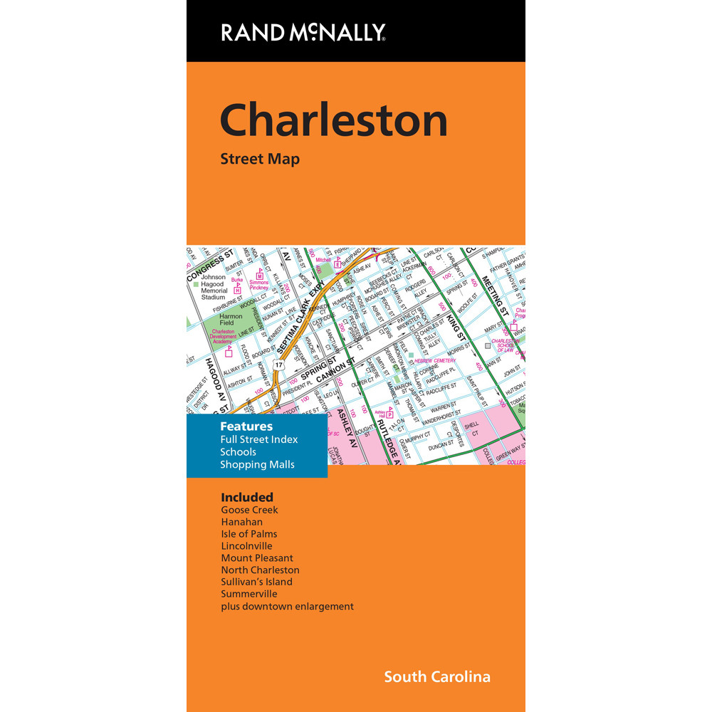 Folded Map: Charleston Street Map - Rand McNally Publishing