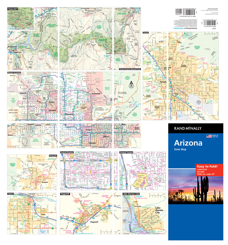 Rand McNally EasyToFold Map: Arizona
