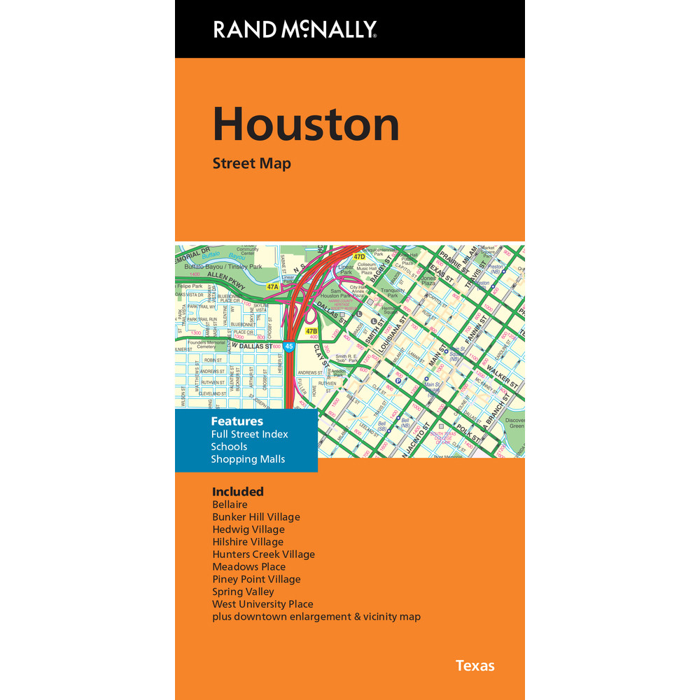 Folded Map: Houston Street Map - Rand McNally Publishing