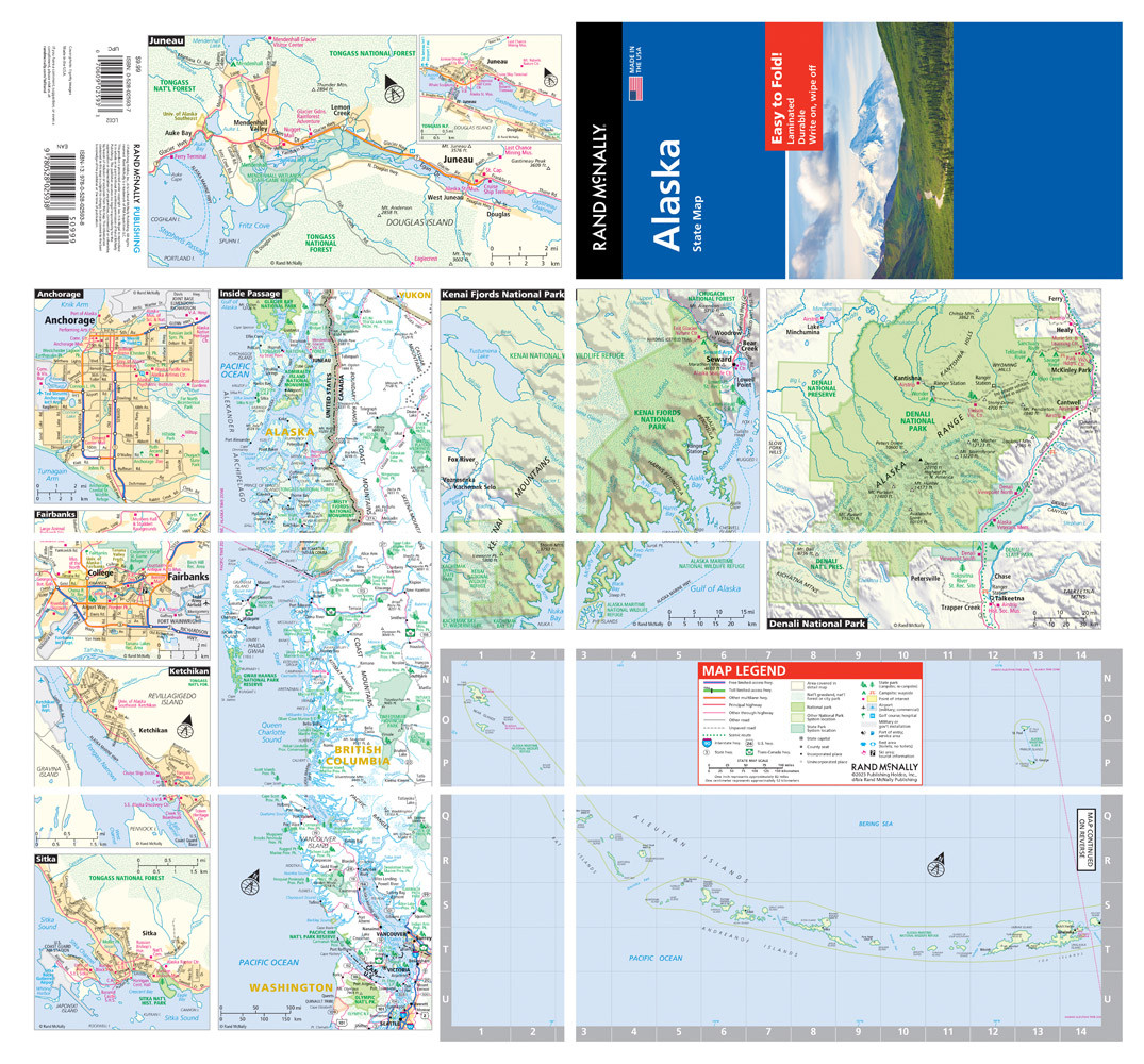 Rand McNally EasyToFold Map: Alaska