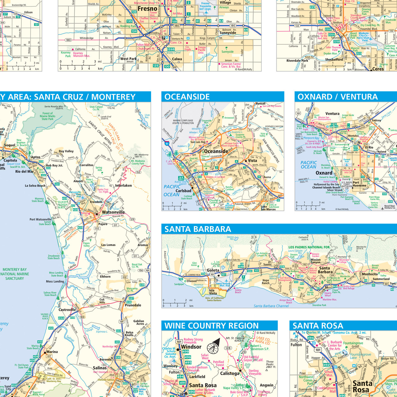 Rand McNally California State Wall Map