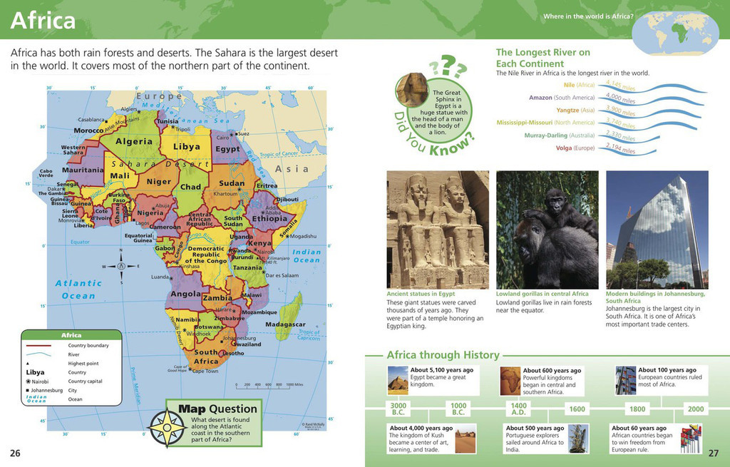 Junior Classroom Atlas | Grades 2-4 - Rand McNally Publishing