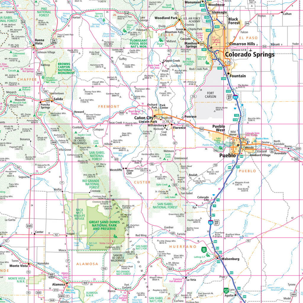 Colorado State Highway Map