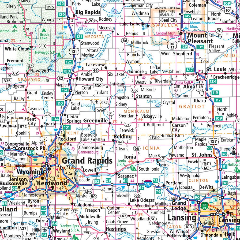 Foldable Road Map of Michigan | Rand McNally Publishing