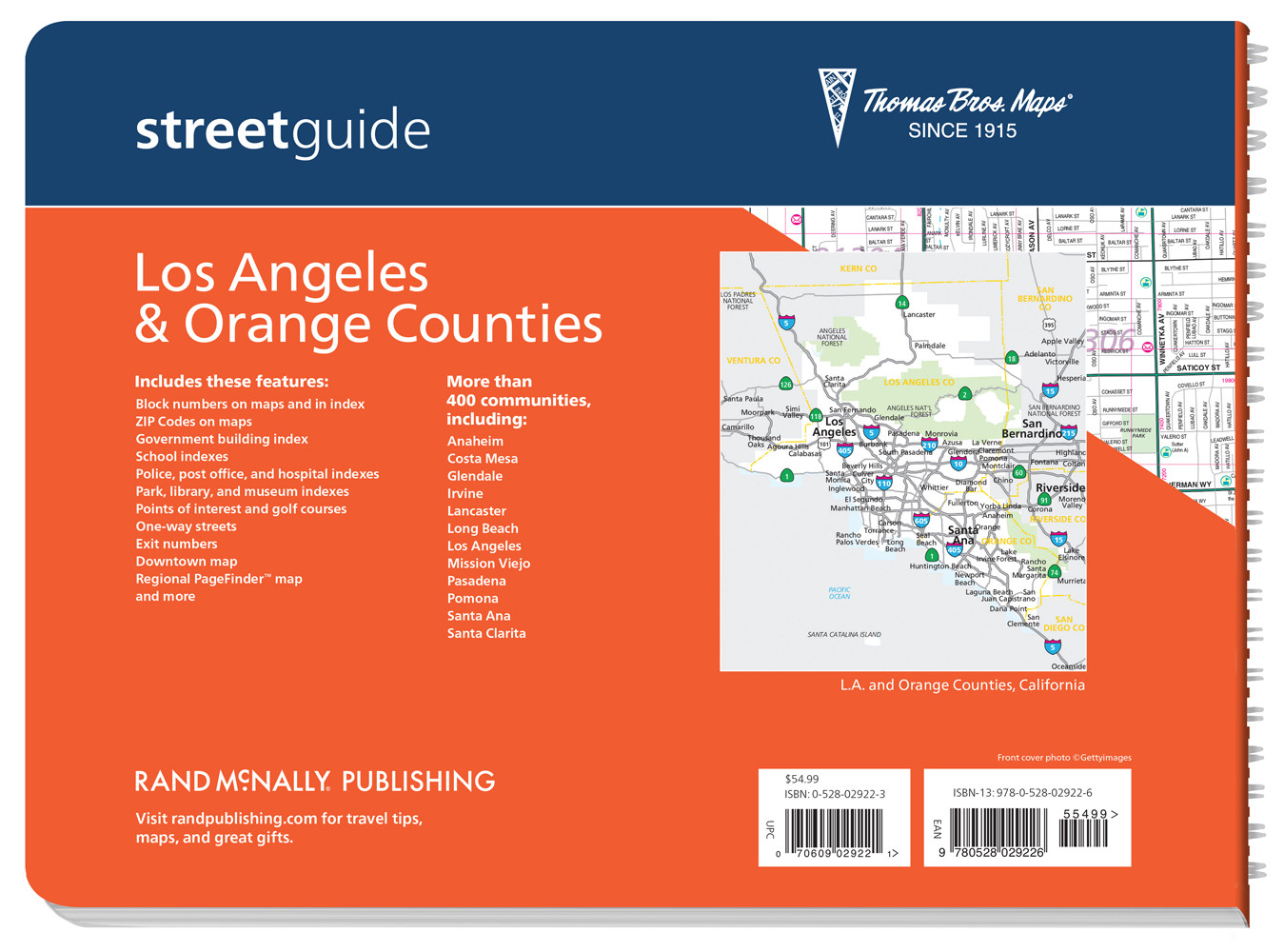 Thomas Guide: Los Angeles and Orange Counties Street Guide 55th Edition