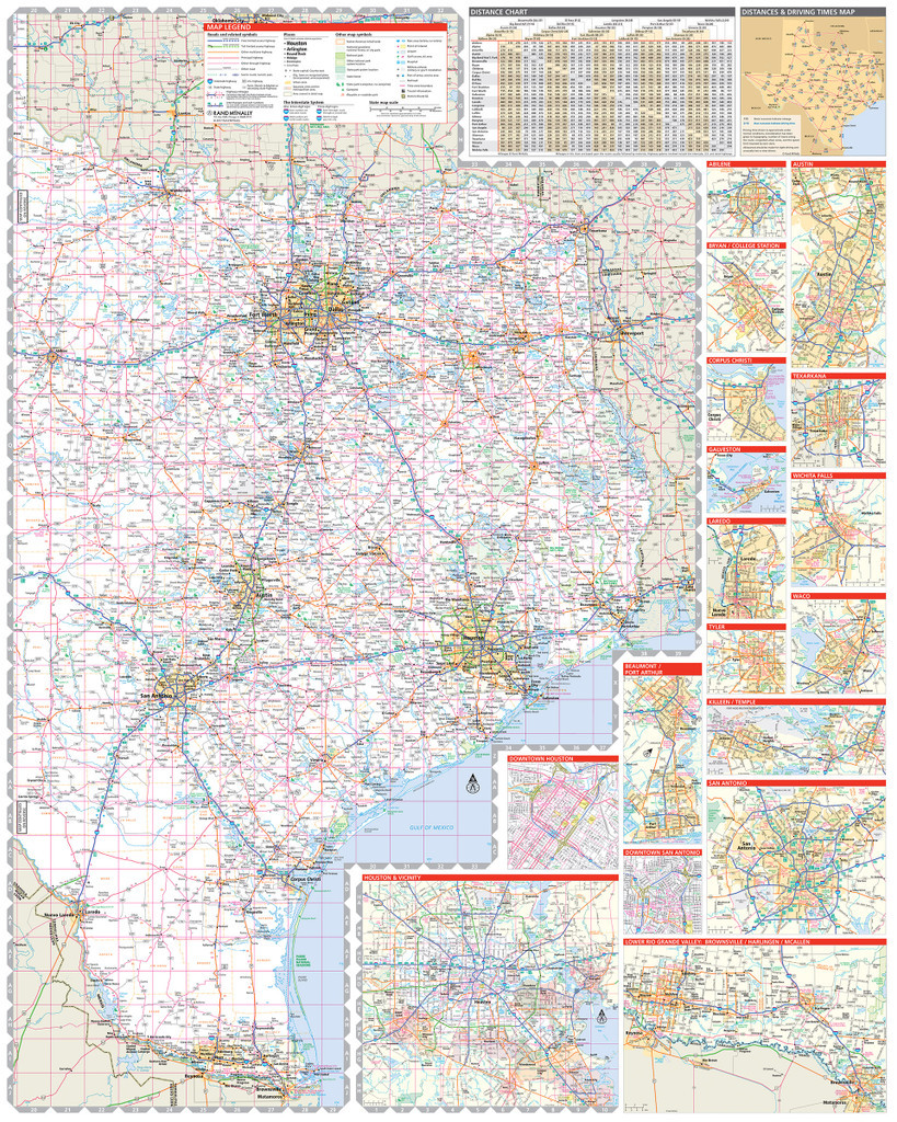 Texas Road Map: Navigate Texas | Rand McNally Publishing