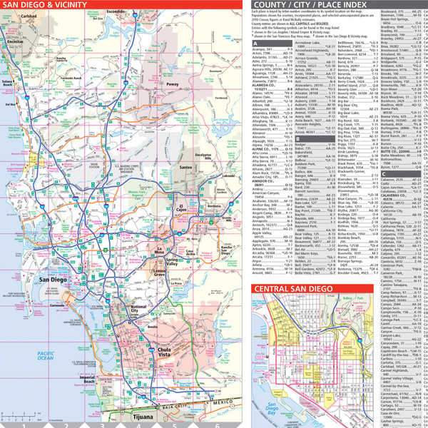 Rand McNally Easy To Read State Folded Map: California