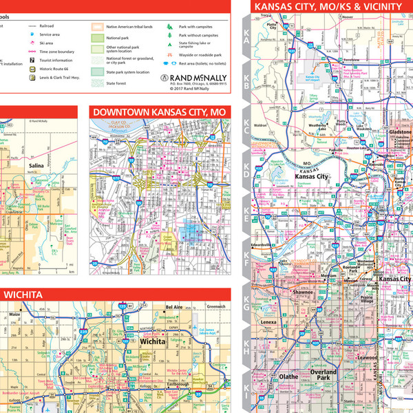 Easy-to-Read Kansas State Map | Rand McNally Publishing