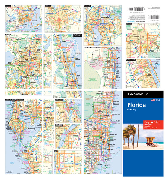 Rand McNally EasyToFold Map: Florida