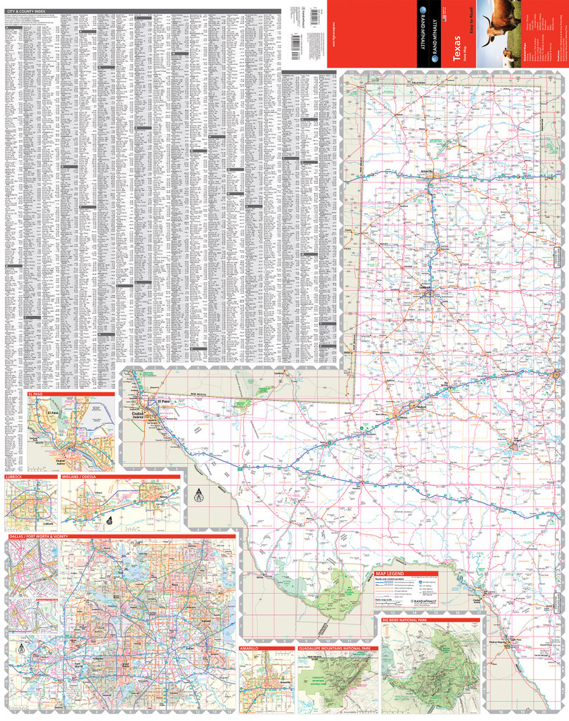 Texas Road Map: Navigate Texas | Rand McNally Publishing