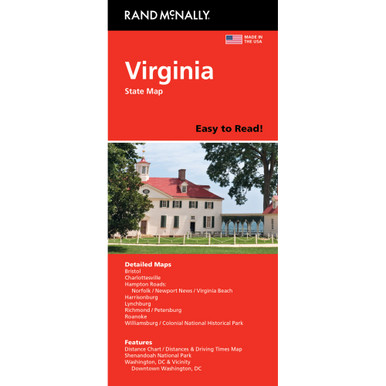 Road Map of Virginia: A Guide | Rand McNally Publishing