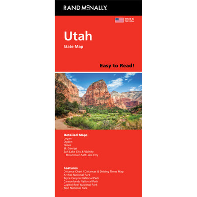 Easy-to-Read Utah State Map | Rand McNally Publishing