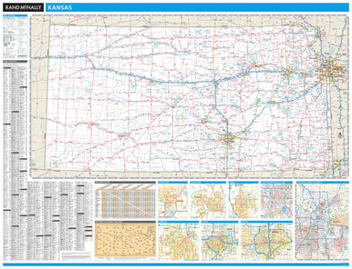 Large Detailed Roads And Highways Map Of Kansas State With Cities
