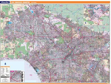 Rand McNally ProSeries Wall Map: Los Angeles North