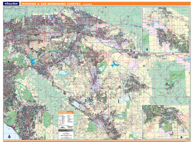 ProSeries Wall Map Riverside San Bernardino Counties