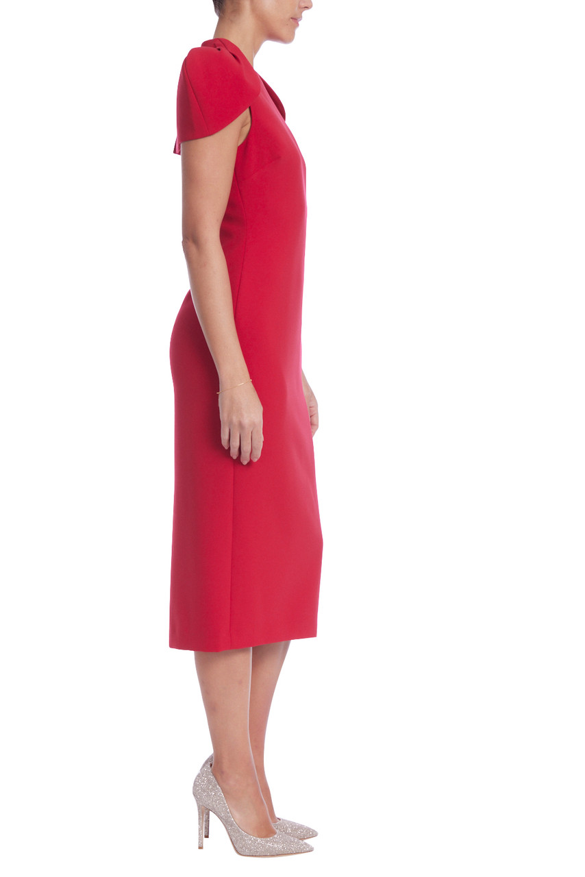Sheath Dress With Cap Sleeve Shrug By Badgley Mischka