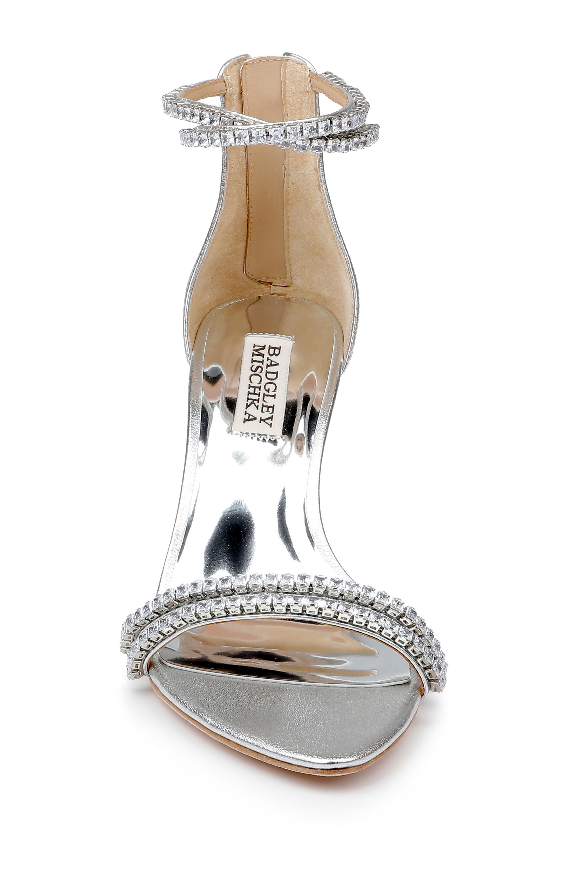 Logan Crystal Dual-Strapped Stiletto Heels by Badgley Mishcka