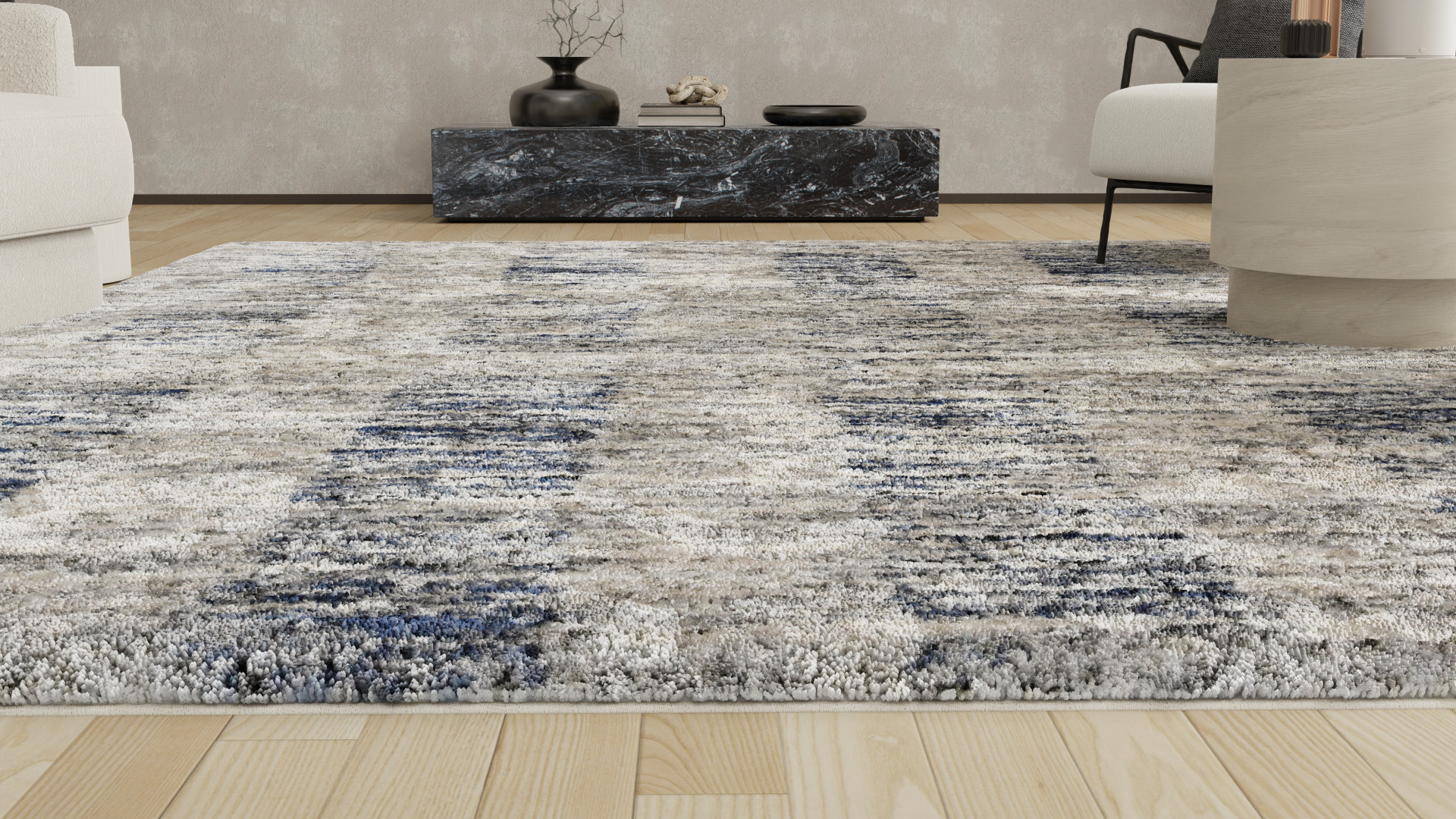 Naval Opal Modern Rug by Badgley Mischka