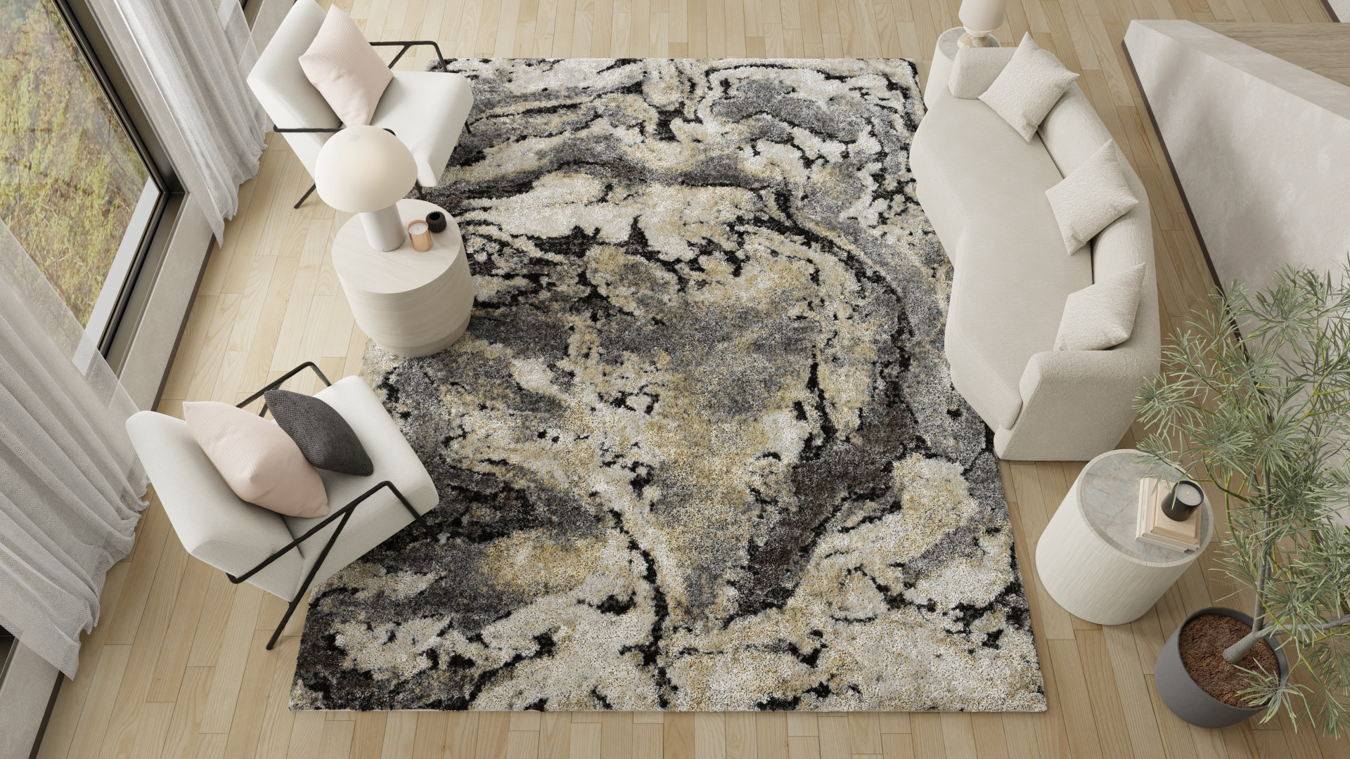 Bear Creek Tranquil Rug by Badgley Mischka