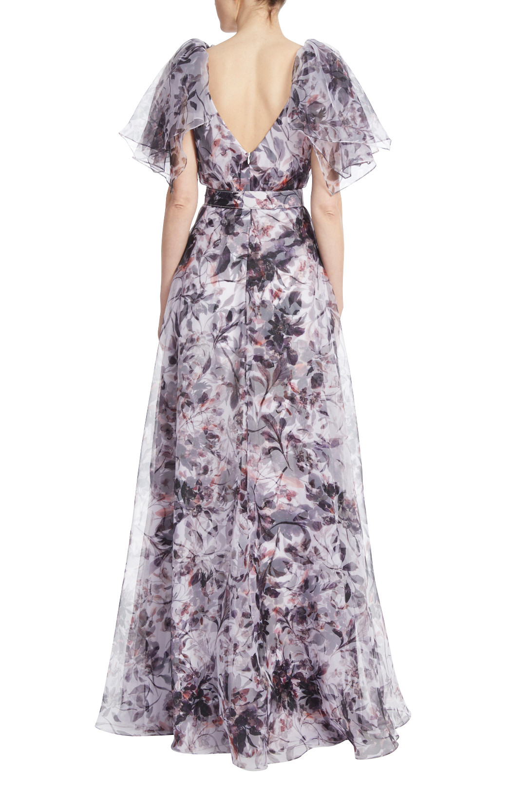 Voluptuous Printed Organza Gown by Badgley Mischka