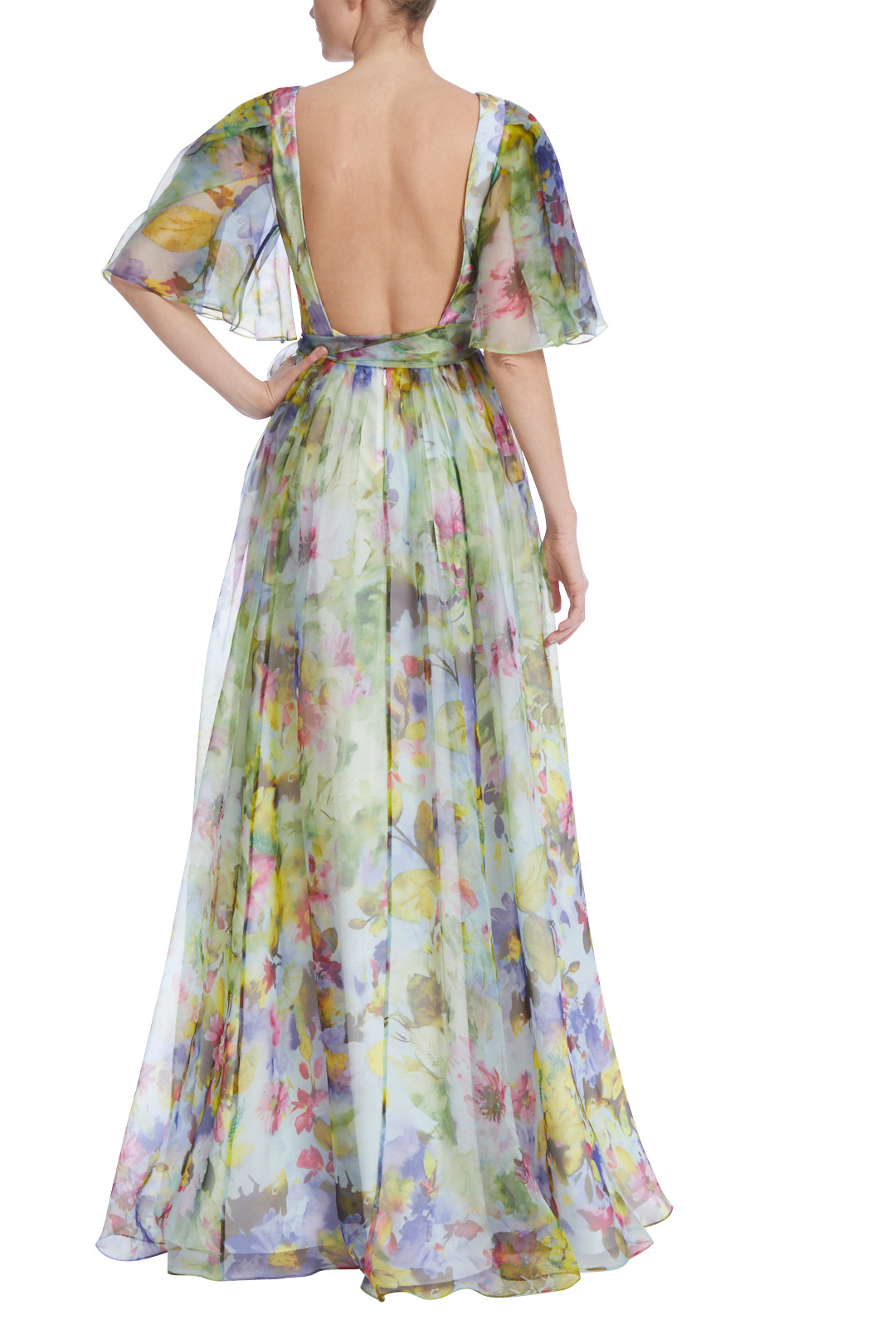 Printed Organza Gown by Badgley Mischka