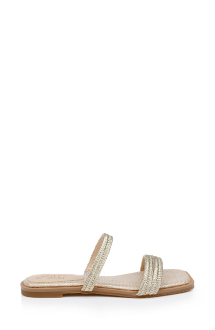 Helena Flat Summer Sandal by Badgley Mishcka