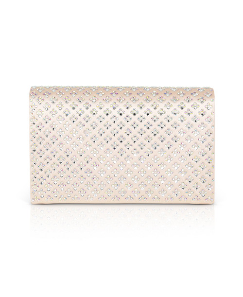 Anna Edwardian Crystal Pattern Embellished Clutch by Badgley Mischka